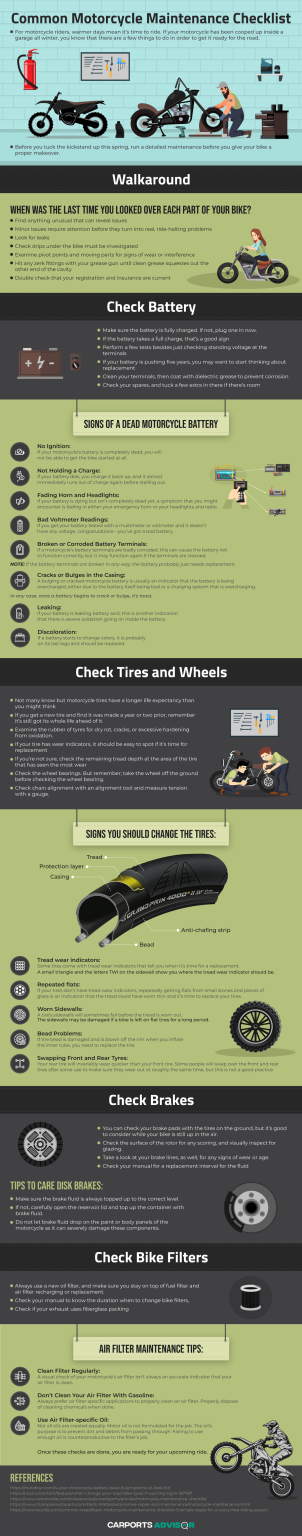 Common Motorcycle Maintenance Checklist