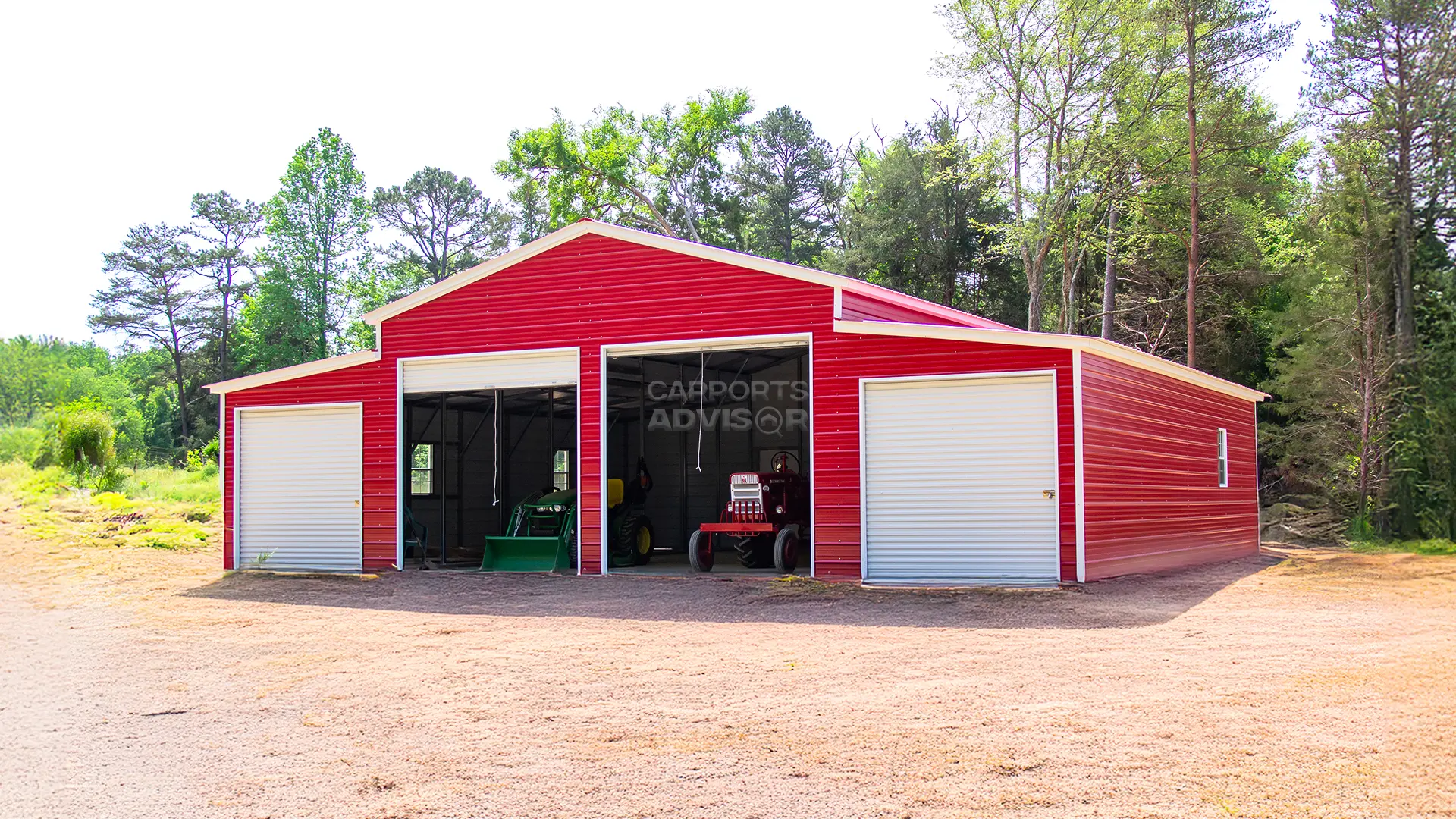 Red Metal Barns at Affordable Prices | Red Steel Barn